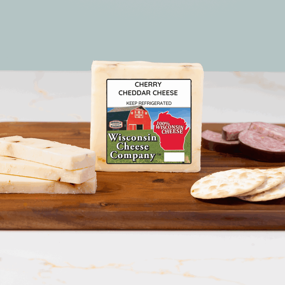 Cherry White Cheddar Cheese - Wisconsin Cheese Company