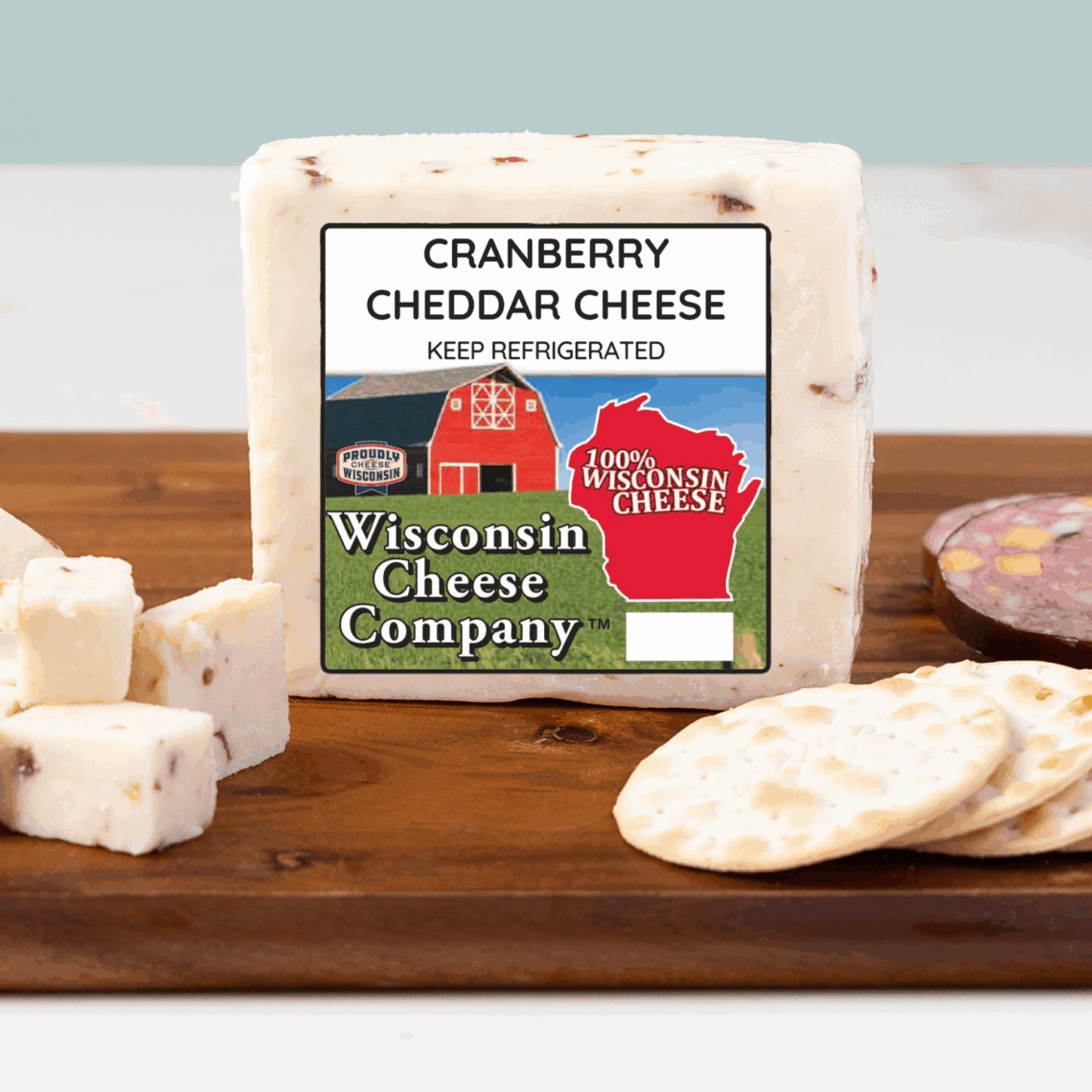 Cranberry White Cheddar Cheese - Wisconsin Cheese Company